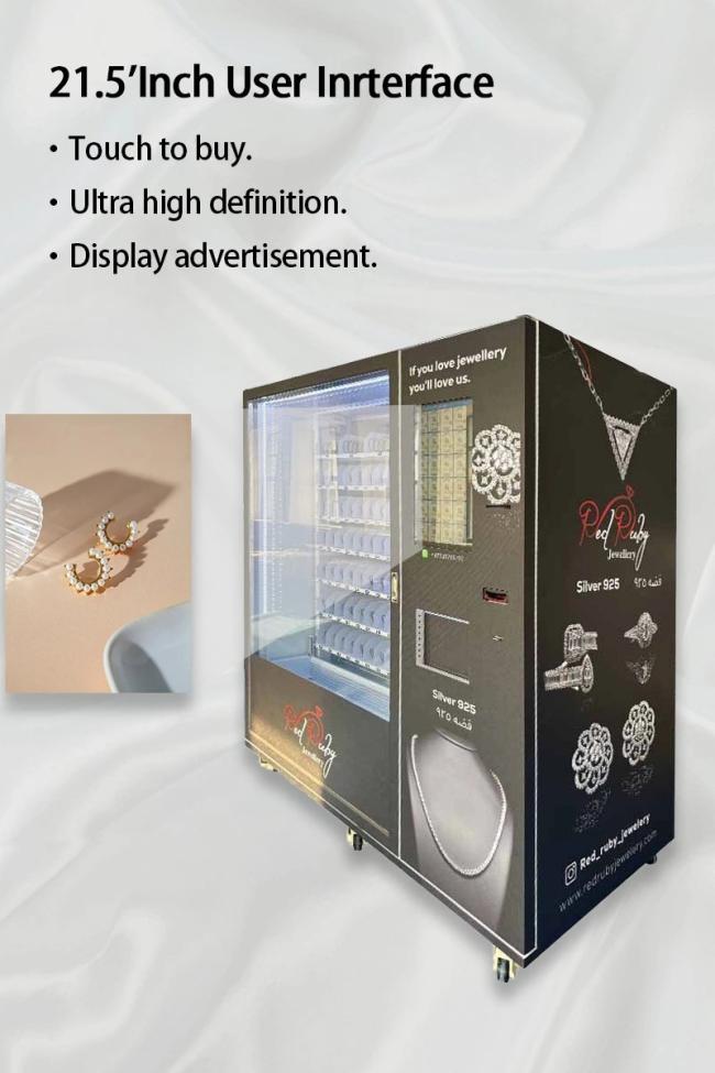 Jewelry vending machine delivery mechanism