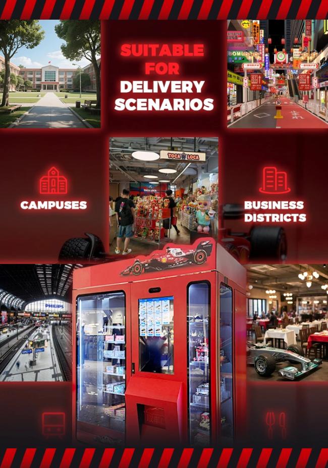 Full view of vending machine