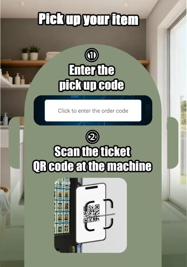 Laundromat vending machine payment system interface
