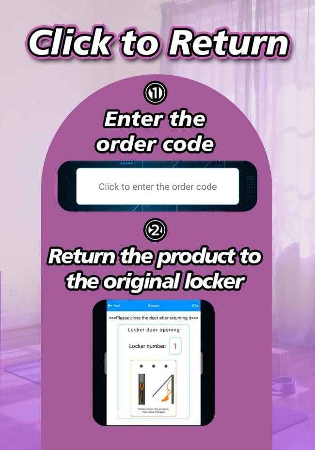 Locker vending machine close-up