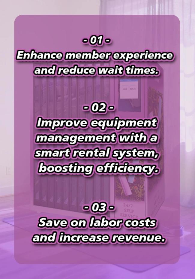 Locker vending machine maintenance view