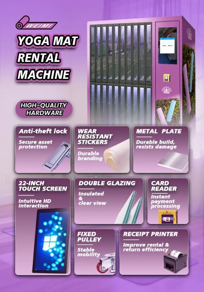 Locker vending machine in use