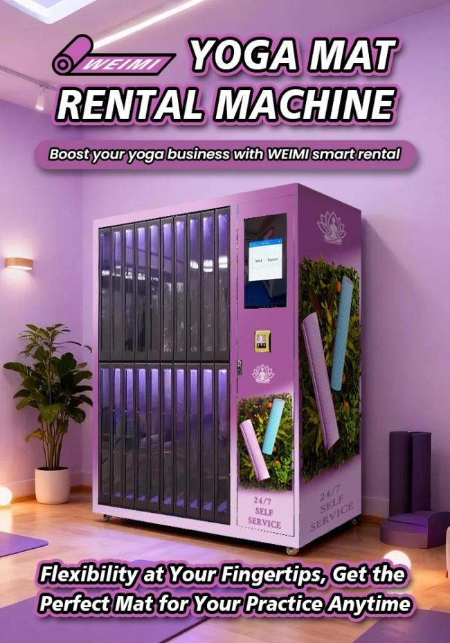 Locker vending machine front view