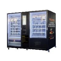 China High Capacity Pizza Vending Machine Featuring Advanced Cooling System and User Friendly 22'' Touch Screen Interface for sale