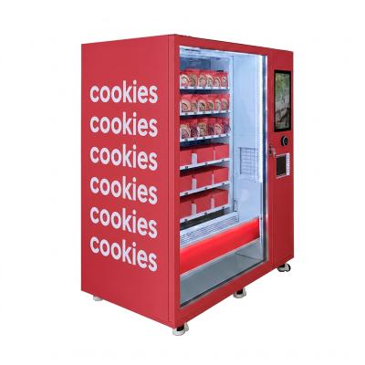 China Conveyor-Driven Cookie Vending Machine with Smart Lift Kiosk: Next-Gen Automated Bakery Vending Machine for sale