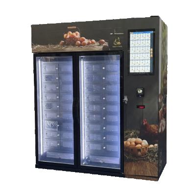 China Smart Locker Vending Machine Featuring Inventory Management and Product Display for Fresh Frozen Meat Vegetables and Dairy Products for sale