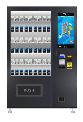 China Double Tempered Glass 662 Unattended Vending Machine Micron for sale