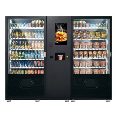 China Combo Cabinets Cup Noodle Vending Machine With Hot Water Multi Function for sale