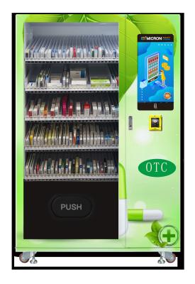 China Máquina de venda automática automática do cigarro do hotel com anúncio do monitor da tela, máquina vening do tela táctil de 22 polegadas, mícron à venda