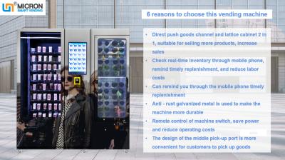 China 662 de Self - serviceAutomaten van de capaciteits Zwarte Blinde Doos met Toonzaallift Te koop