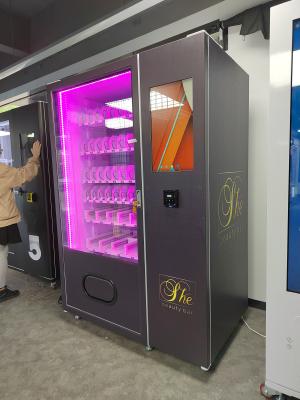 China Shopping Mall Beauty 22'' Touch Screen Nail Eyelash Vending Machine with Coin Bill Acceptor for sale