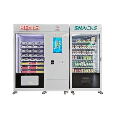 China Máquina de venda automática feita sob encomenda do sanduíche conveniente público do alimento de café da manhã com mícron da micro-ondas à venda