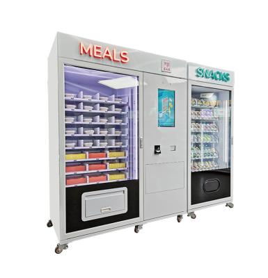 China Máquina de venda automática feita sob encomenda do sanduíche conveniente público do alimento de café da manhã com mícron da micro-ondas à venda