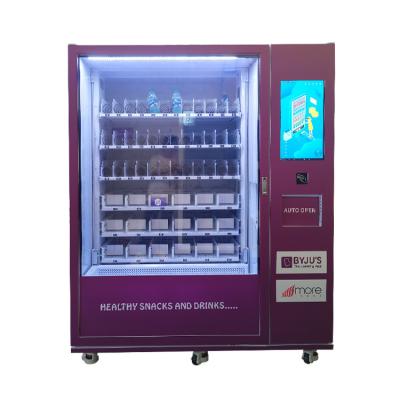 Chine Distributeur automatique froid de boissons de petit casse-croûte avec le plateau de marchandises de spirale et directement de poussée à vendre