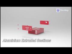 6063 Aluminium Extruded Sections Corrosion Resistant For Temperature Controller