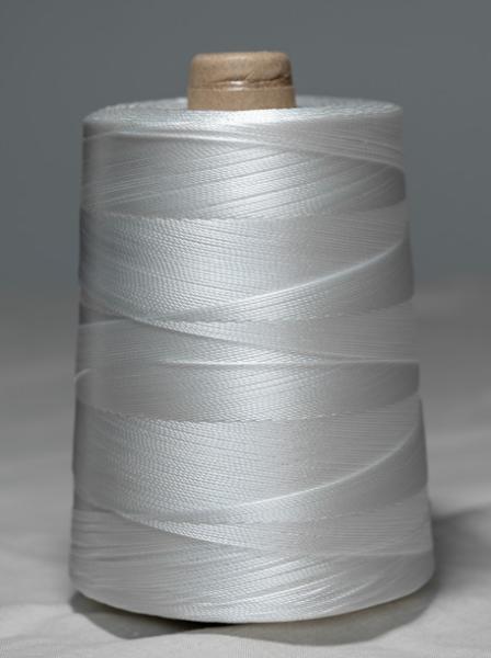 Quality 1000D*3 Extra Strong Polyester Thread White 100 Percent Polyester Thread for sale