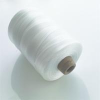 China Customization 6000D Polyester Thread For Sewing Machine Raw White for sale