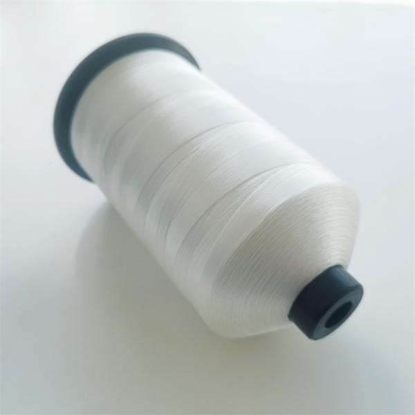 Quality 500D*3 Extra Strong Polyester Thread Abrasion Resistance White for sale