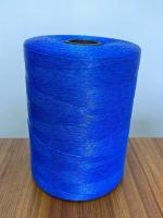 China Blue Fibrillated Yarn 2500D-5000D Polypropylene Sewing Thread for Industrial Sewing for sale