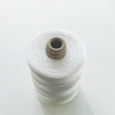 China 630D/3 White Polyester Thread Customized 100 Polyester Sewing Thread for sale