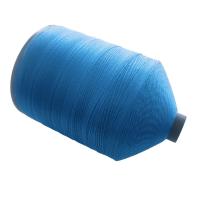China 40s Polyester Sewing Thread Blue Polyester Machine Embroidery Thread for sale