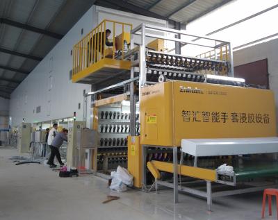 China 5000-100000 Pairs/Day Glove Coating Machine XXL Latex Glove Making Machine for sale