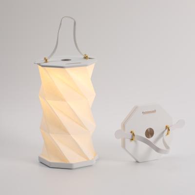 China RoHS Table Recycled Rotating Paper Lamp Paper ABS Type C Business Gift 700mah for sale