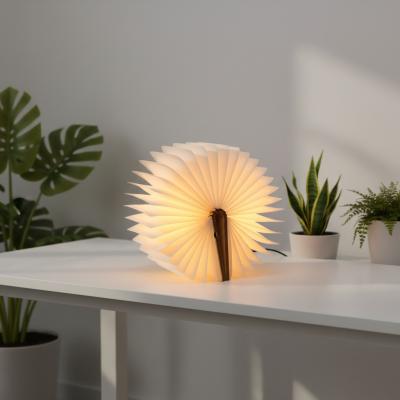 China Bedside Foldable Paper Book Lamp Night Light Fixtures Home Desk Decor 3500K for sale