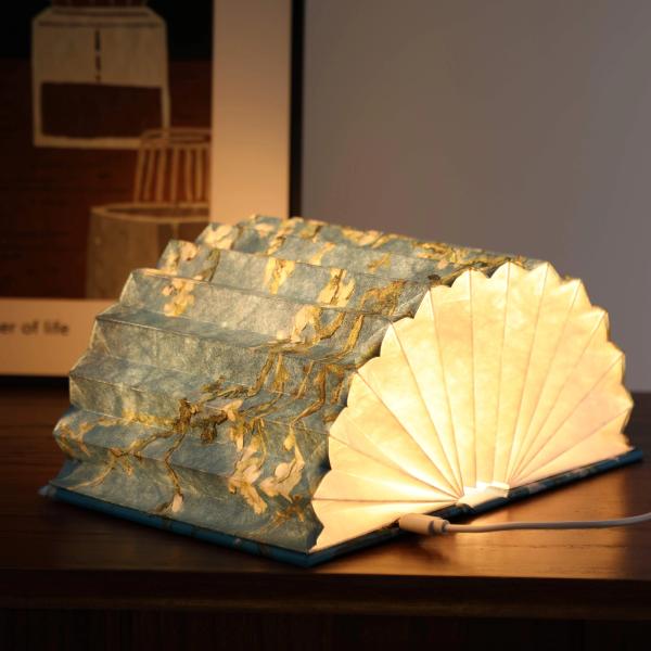 Quality USB Paper Book Lamp Almond Blossoms Touch Control Foldable for sale