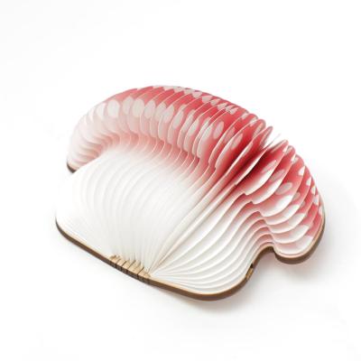 China Mini LED Table Mushroom Paper Lamp Rechargeable Foldable For Bedroom for sale