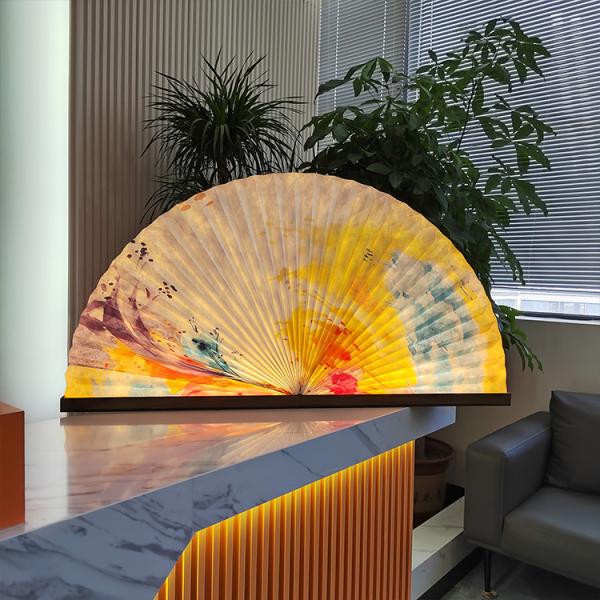 Quality 6.6FT Large Floor Folding Paper Lamp For Living Room Decor 240v for sale