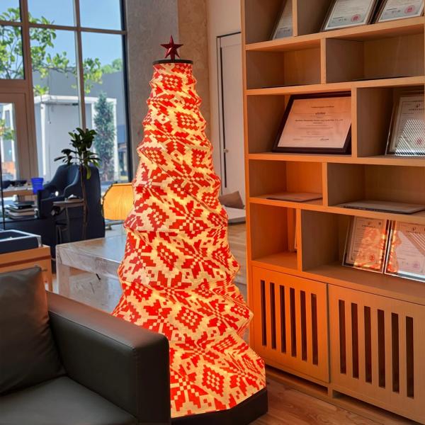 Quality 3500K Interior Decorative Tall Paper Origami Floor Lamp For Living Room Bedroom for sale