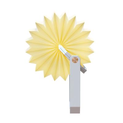 China Portable Modern Table Ginkgo Accordion Lamp ABS USB Rechargeable for sale