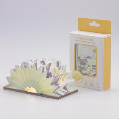China Waterproof Rechargeable led Fridge Magnet Light Table Lamp Washable paper for sale