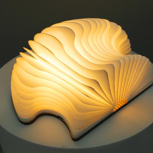 Quality E26 Origami Paper Book Lamp Foldable Mushroom Luminescence Table Light for sale