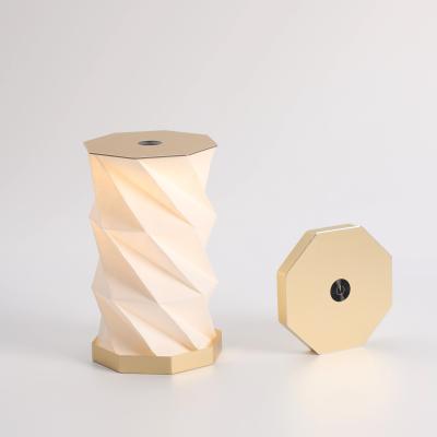 China Cordless Foldable ABS Paper Tall Lamp Rechargeable Night Lights Touch Control Eco Friendly for sale