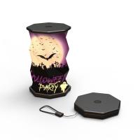 Quality Personalized Art Rotating Paper Lamp USB Powered Foldable Light Macaron Colors for sale