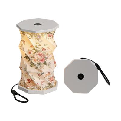 China Lithium Battery Floor Folding Paper Lamp LED Decorative Lightings For Weddings Party for sale