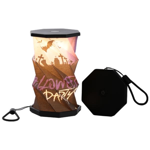 Quality 700mA Super Mini Craft Paper Lamp Rotating Led Light Paper Party Decor for sale
