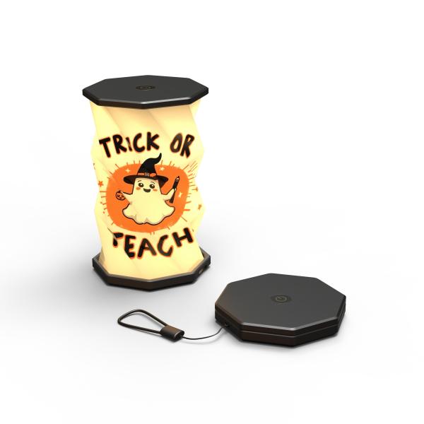 Quality Bedside Luminous ABS Homemade Paper Lamp Pendant Rotating Halloween Lantern for sale