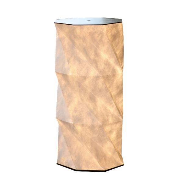 Quality Battery Powered Tall Paper Origami Floor Lamp Folding Customized Pattern for sale