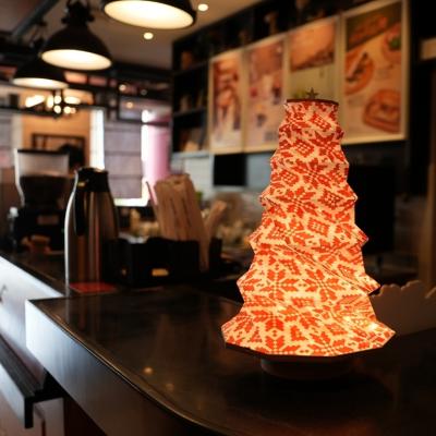 China Cordless Origami Folding Paper Christmas Tree Light – Expandable Standing Lamp Foldable for Storage for sale