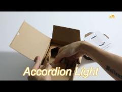 hanging origami led camping lamp waterproof handheld accordion light