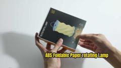 Foldable rotating Paper Lamp