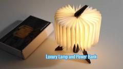 Luxury Folding Paper Lamp with Built in Power Bank