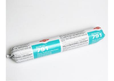 China Vedador de cura neutro de uma parte protegendo contra intempéries do silicone 791 branco para o vidro à venda
