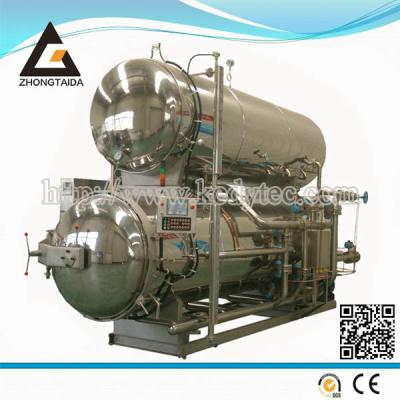 China Tin Canned Food Steam Horizontal Autoclave Sterilizer for sale