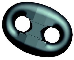 China OEM Mooring Anchor Chain Kenter Shackle 582mm-972mm Size Range for sale