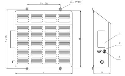 China Stainless Steel Marine Electric Heater IP56 Adjustable Temperature Electric Boat Heater for sale
