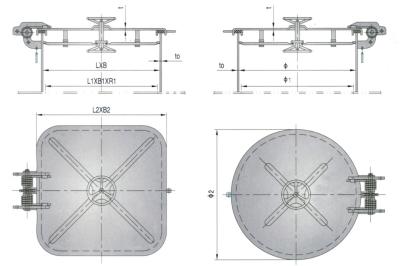 China Steel Marine Hatch Covers Quickly Open And Close Hatch Cover Weathertightness for sale